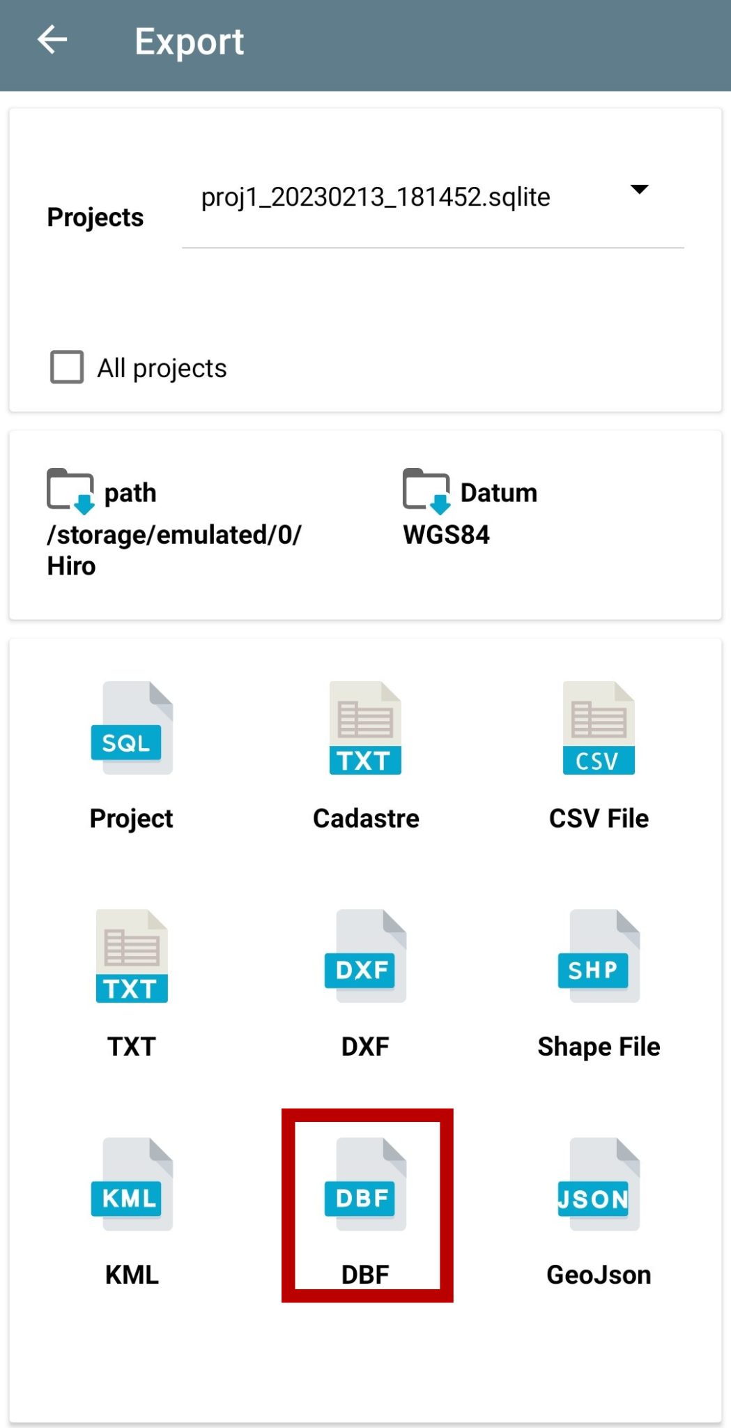 فرمت DBF - هیرونگار